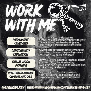 Services by B. Key – With Cunning & Command